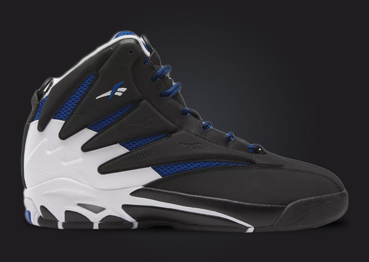 The Reebok The Blast is Back in Core Black Vector Blue