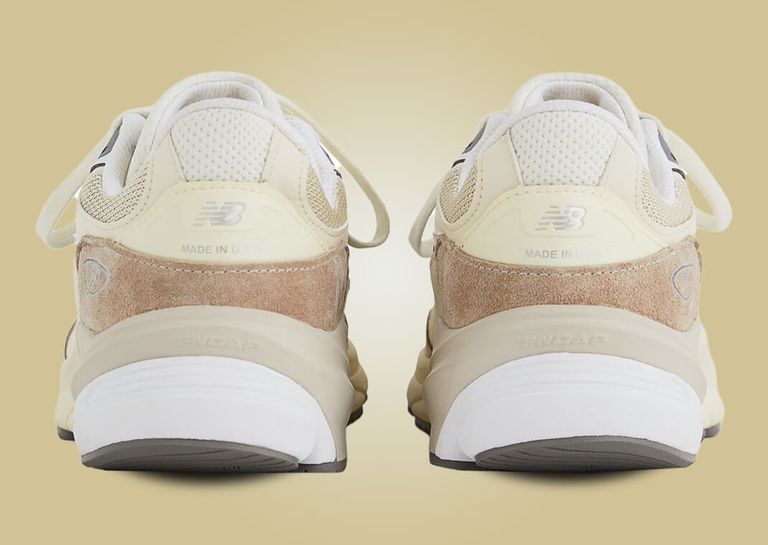 The New Balance 990v6 Made in USA Cream Tan Releases July 2023