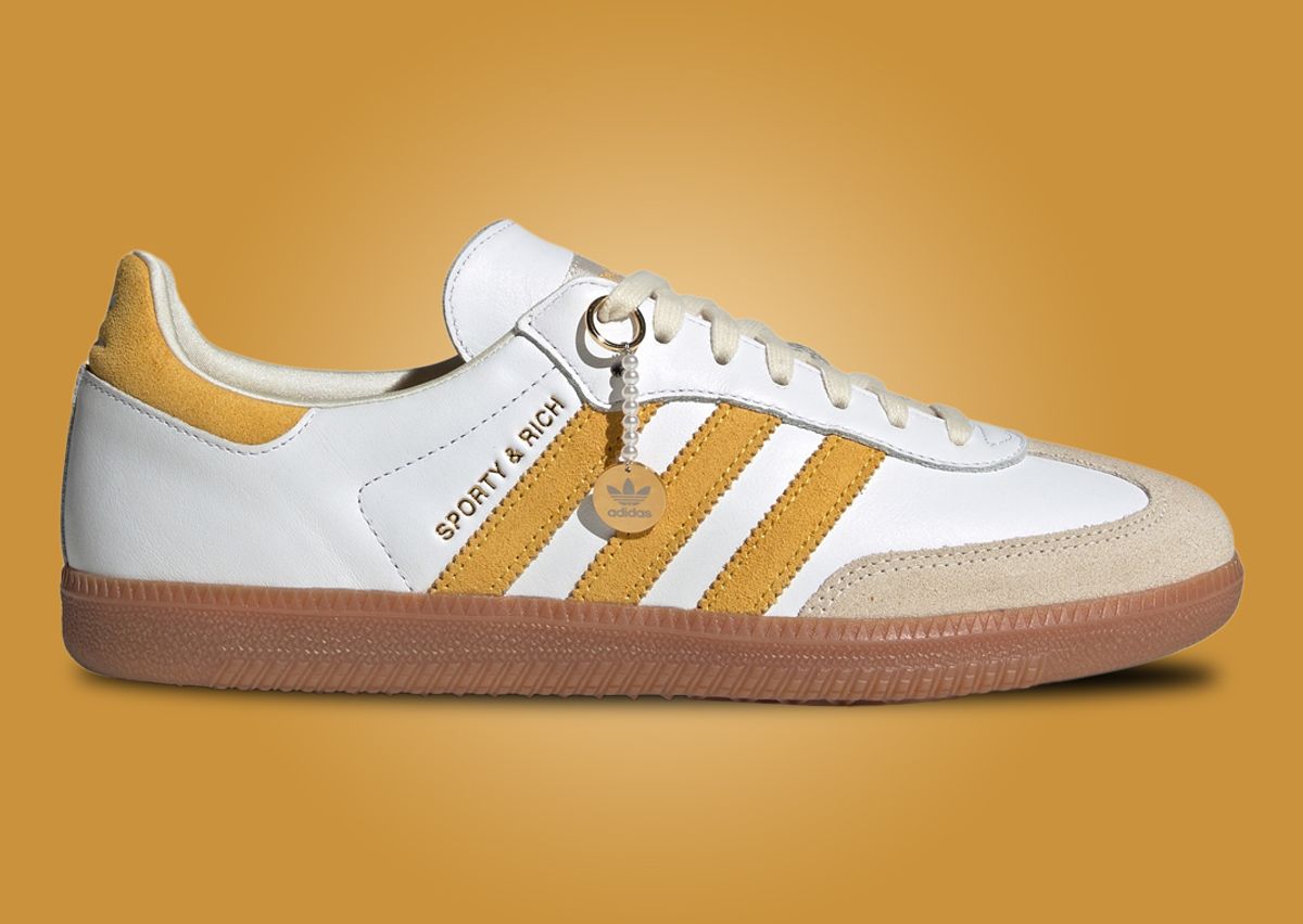 The Sporty & Rich adidas Samba White Bold Gold Releases November 2023