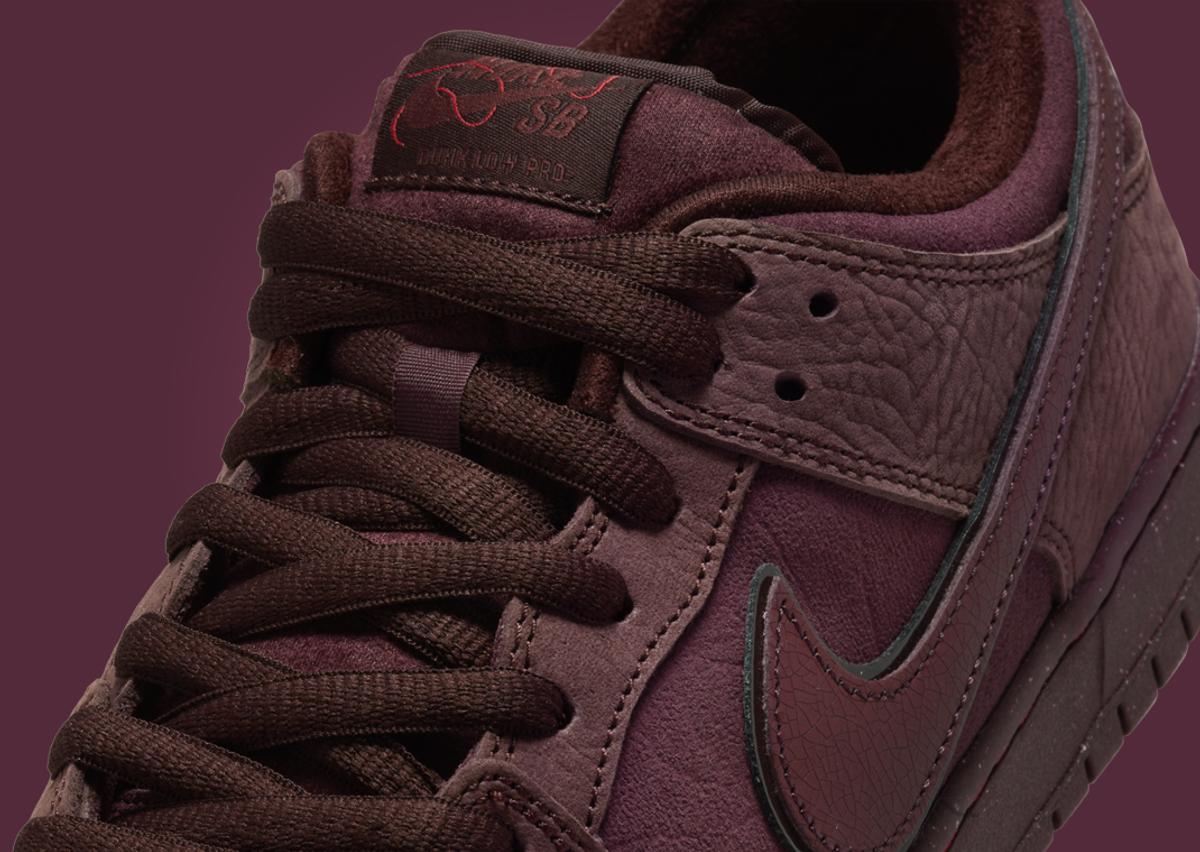 The Nike SB Dunk Low Premium Paris City Of Love Burgundy Crush Releases ...