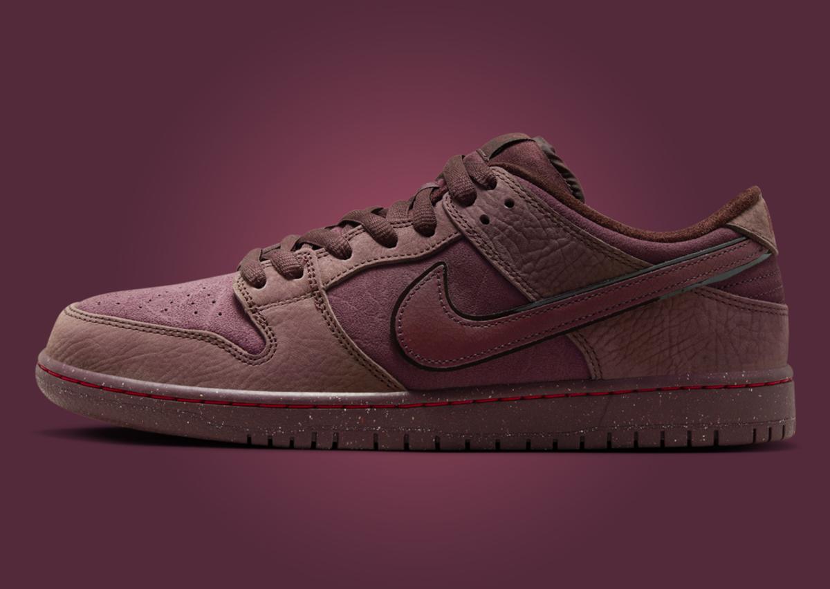The Nike SB Dunk Low Premium Paris City Of Love Burgundy Crush Releases ...