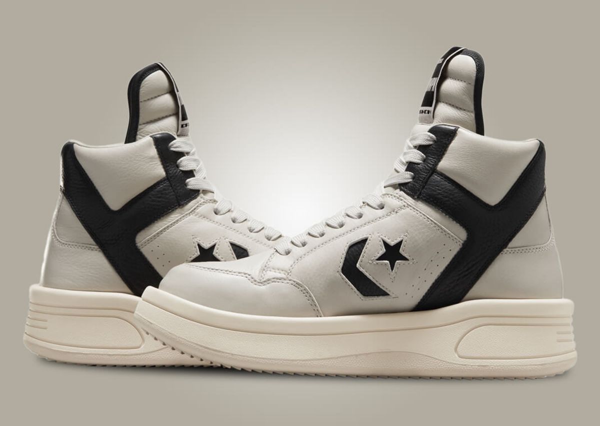 The Rick Owens x Converse DRKSHDW TURBOWPN Cream Black Releases October 3