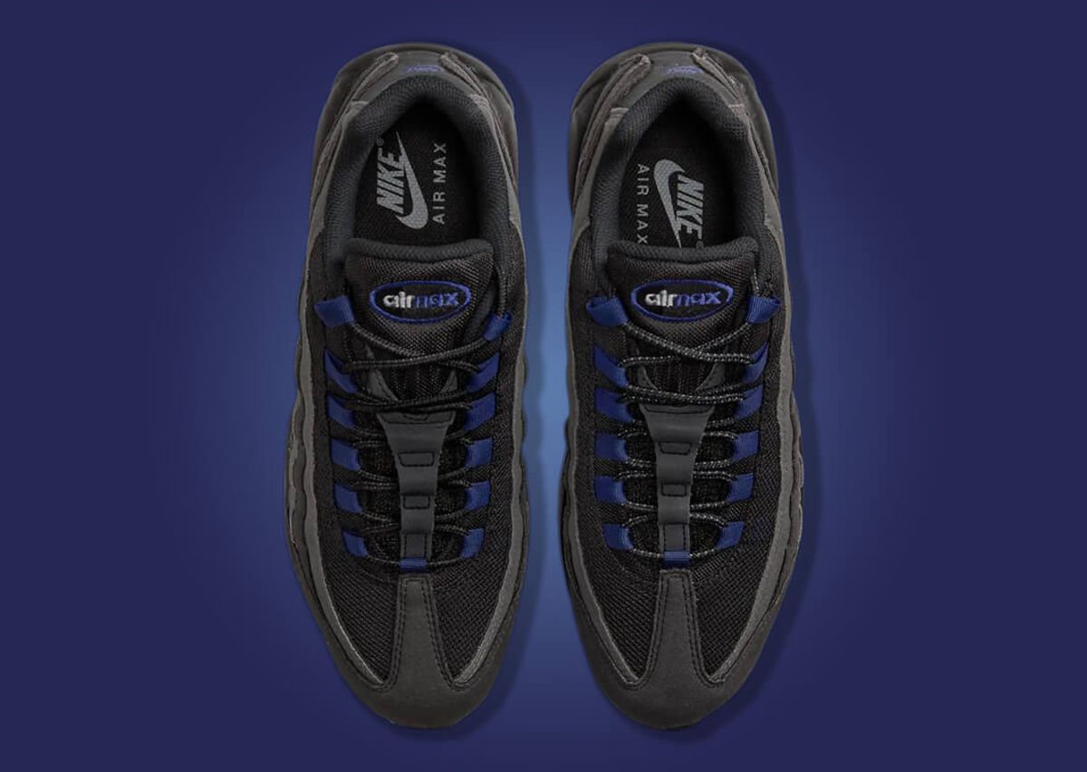 The Nike Air Max 95 Jewel Goes Dark in Cool Grey and Deep Royal Blue