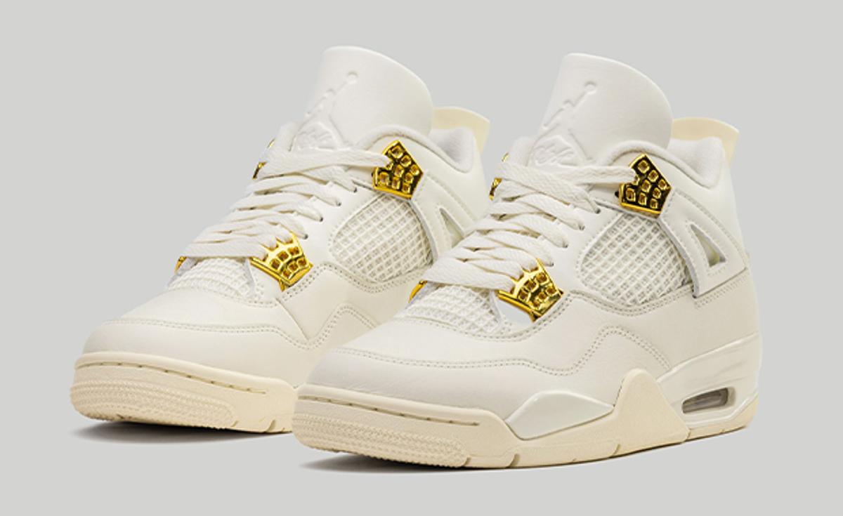 Air Jordan 4 Retro Metallic Gold (W) - AQ9129-170 Raffles and Release Date