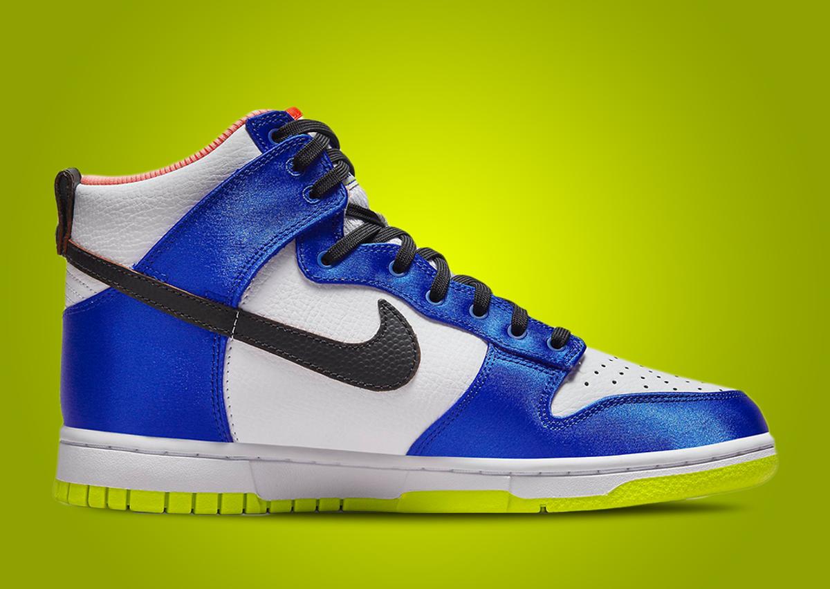 This Women’s Nike Dunk High Comes In Racer Blue Nylon