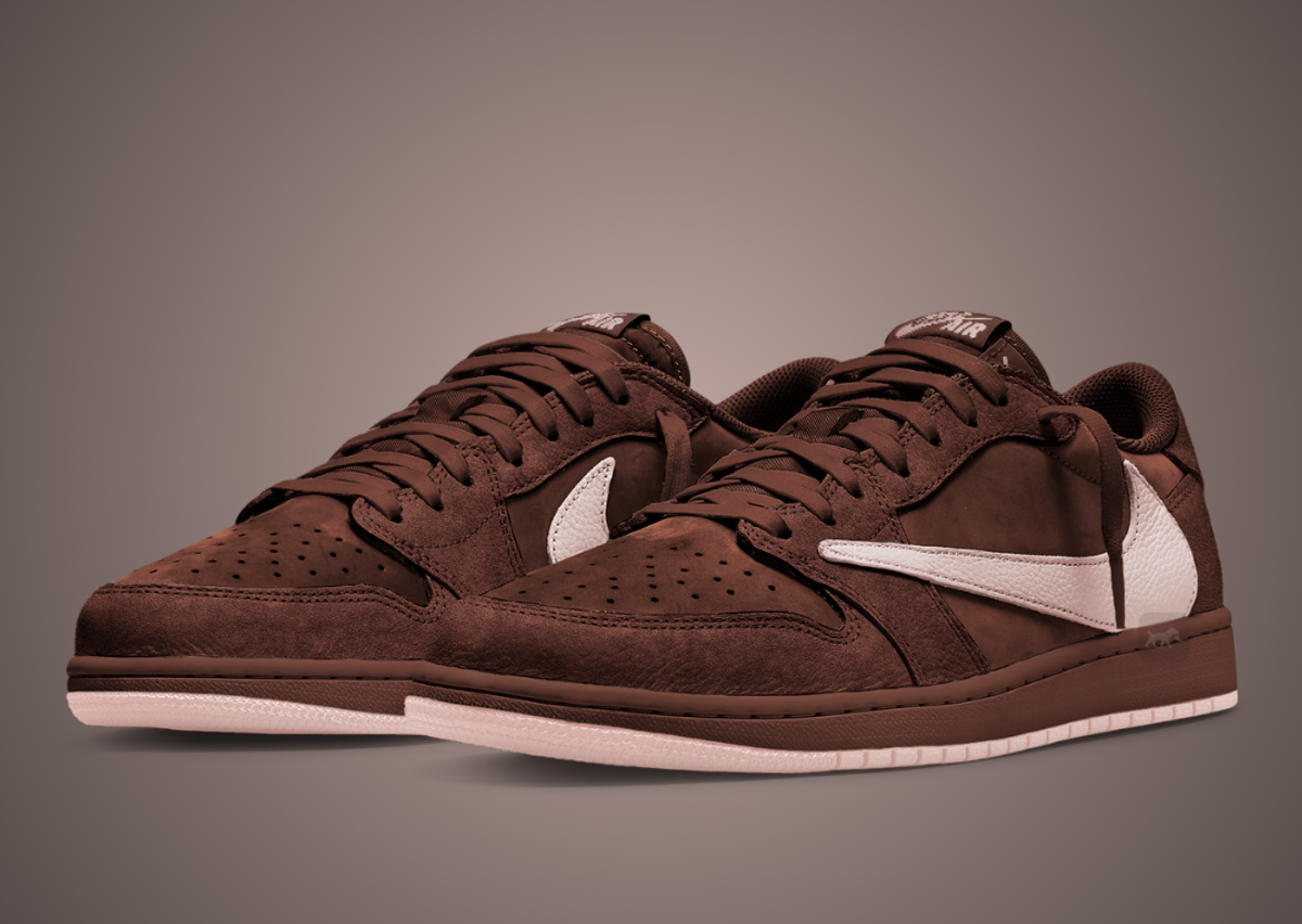 The Travis Scott x Air Jordan 1 Retro Low OG Dark Pony Pink Oxford ...