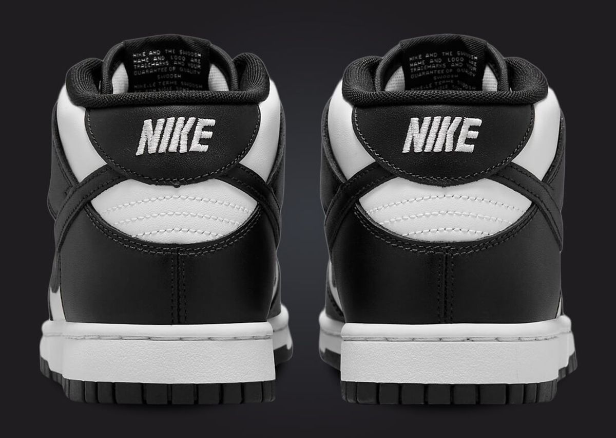 The Nike Dunk Mid Leather Panda Releases December 2023