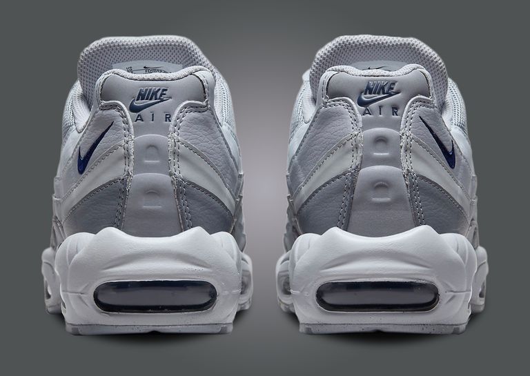 The Nike Air Max 95 Wolf Grey Midnight Navy Gets Covered In Swooshes
