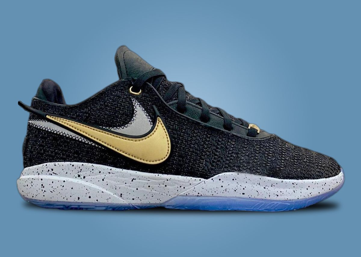 Luxe Metallic Gold Details Elevate The Nike LeBron 20