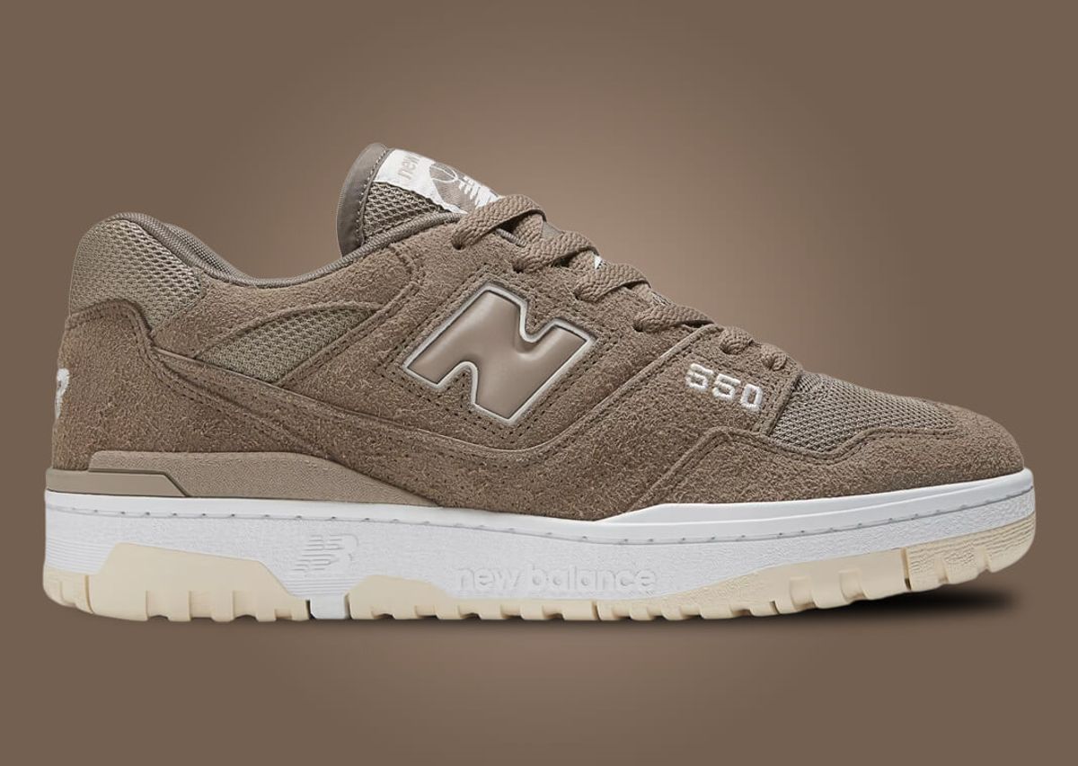 The New Balance 550 Suede Mushroom Releases September 29