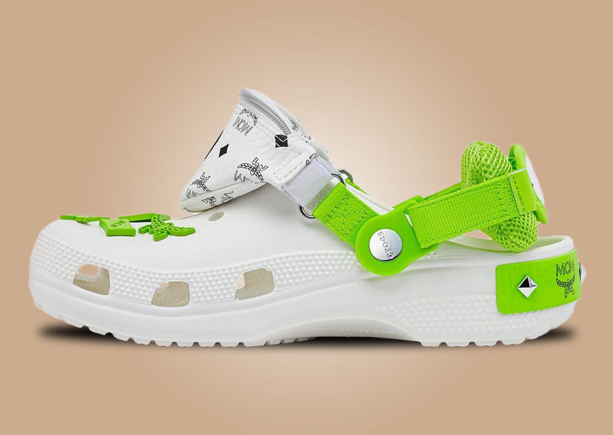 MCM and Crocs 2.0 Bring Luxe Leather to Tan and Green Clogs