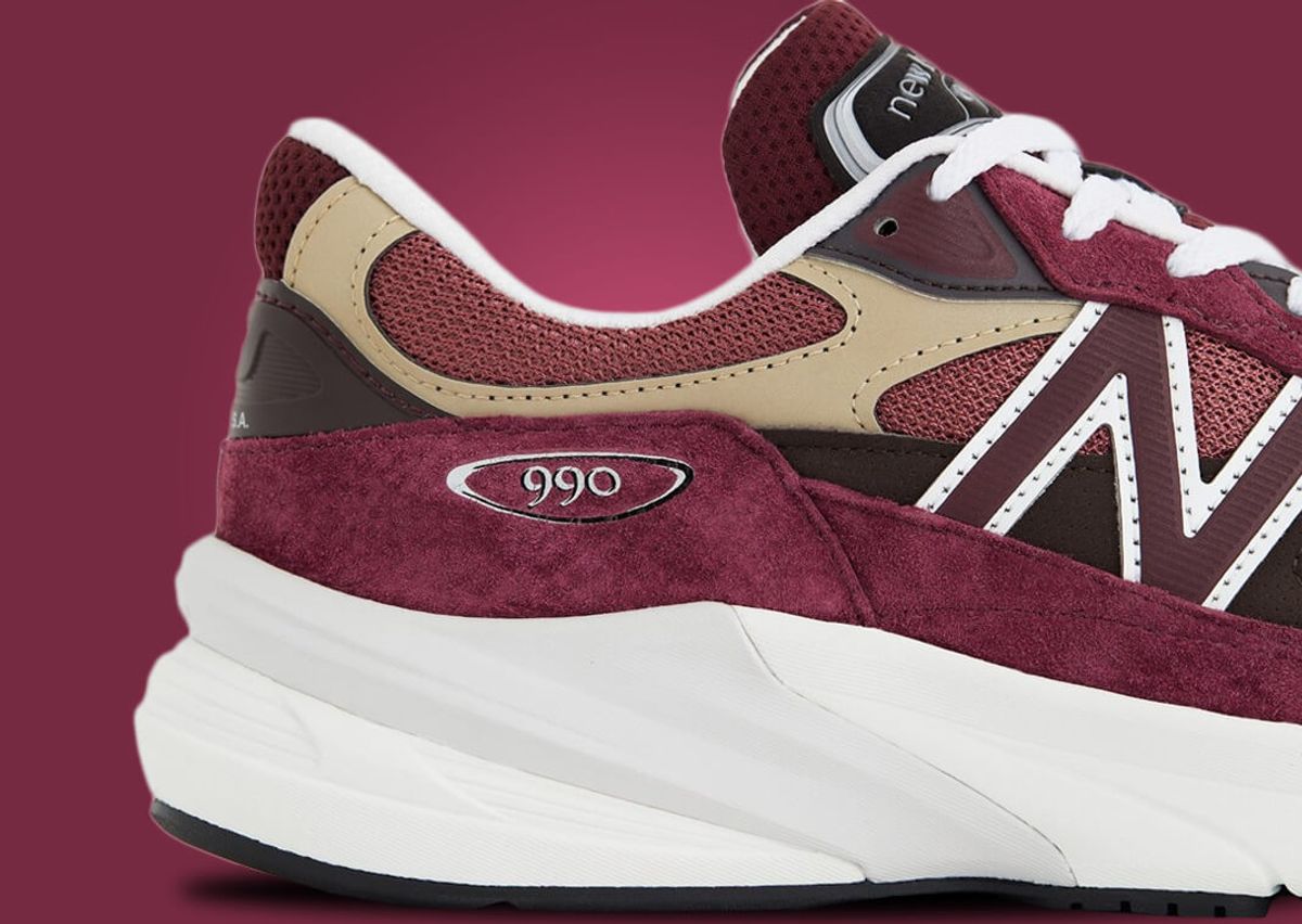 The New Balance 990v6 Made in USA Burgundy Releases October 2023
