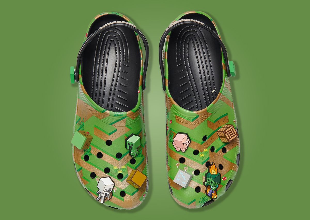 Minecraft And Crocs Bring Mobs And Grass Blocks To Life On The Classic Clog