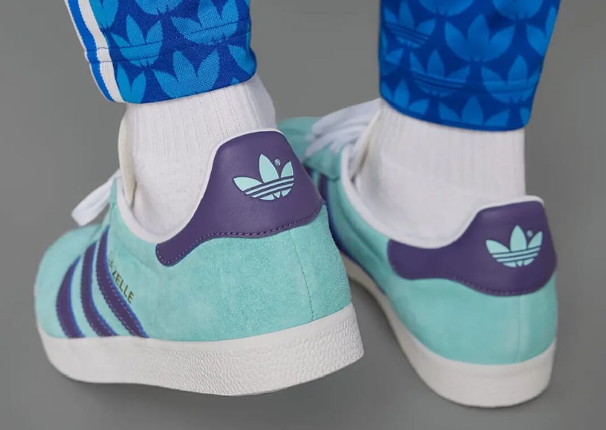The adidas Gazelle Clear Aqua Tech Purple Is Perfect for Summer