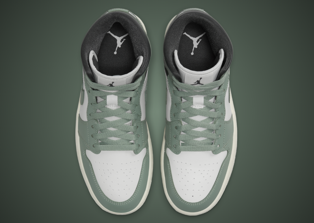 The Air Jordan 1 Mid Jade Smoke Releases April 2024