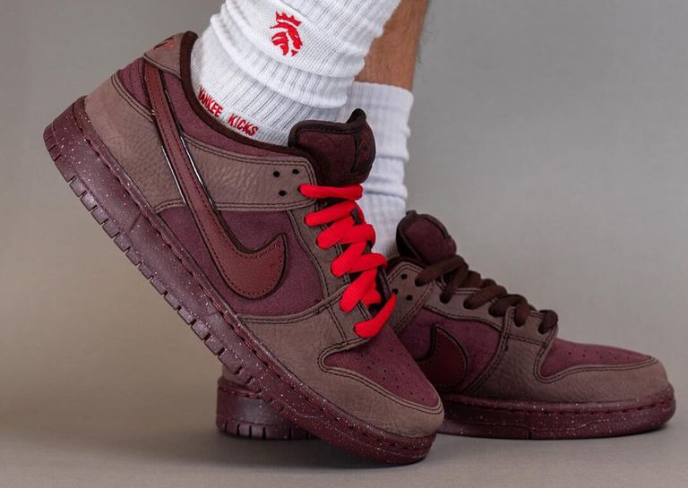The Nike SB Dunk Low Premium Paris City Of Love Burgundy Crush Releases ...
