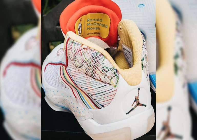 Jordin Canada's Air Jordan 38 ART PE Supports the Ronald McDonald House