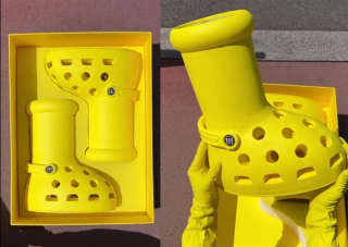 The MSCHF x Crocs Big Yellow Boot Trypophobia Releases August 9