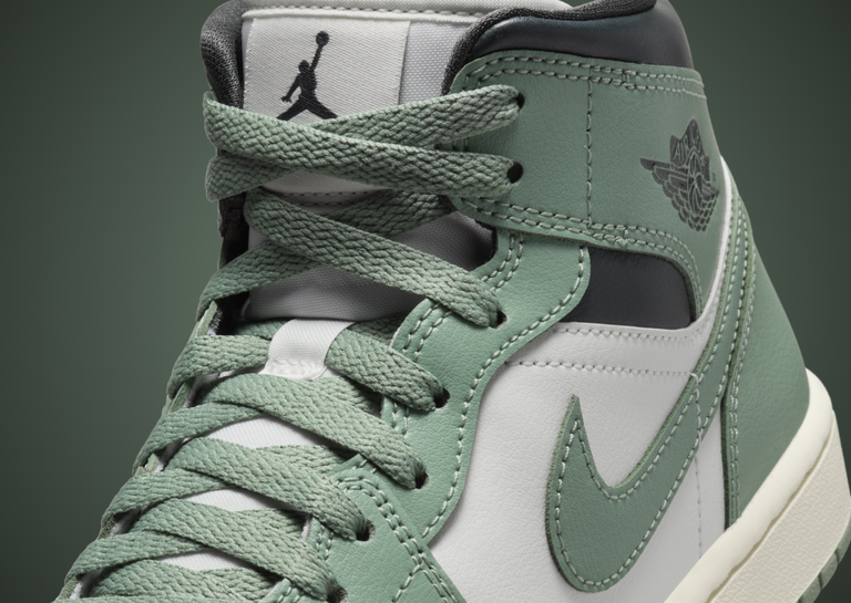 The Air Jordan 1 Mid Jade Smoke Releases April 2024