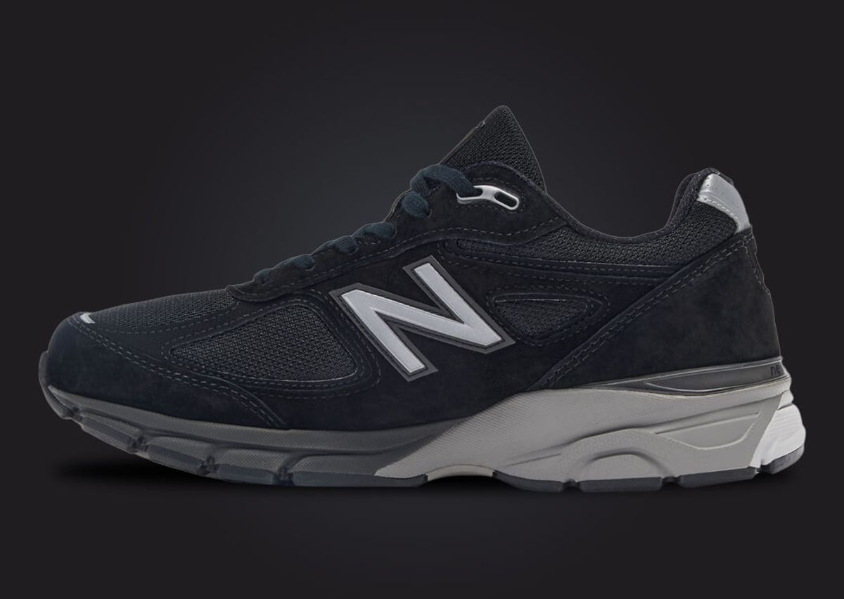 The New Balance 990v4 Made in USA Black Silver Releases October 3