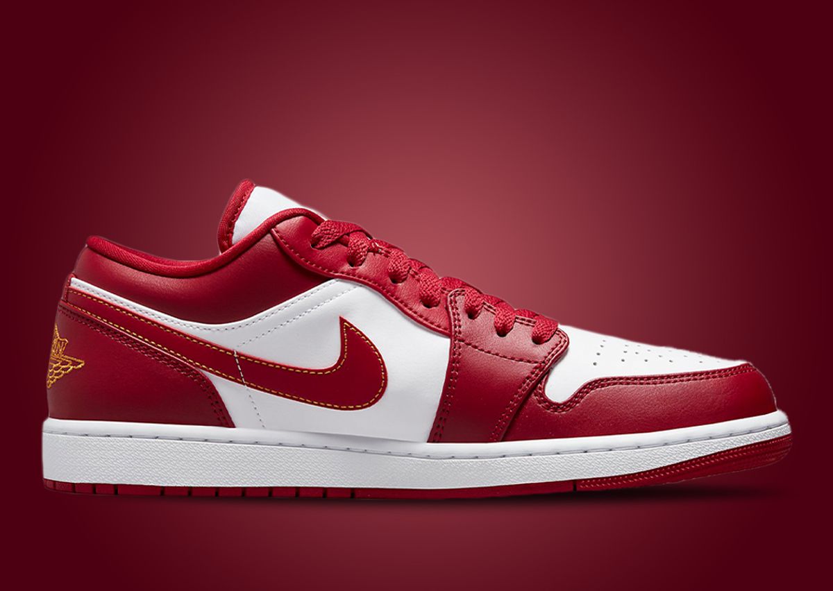 Cardinal Red Comes To The Air Jordan 1 Low
