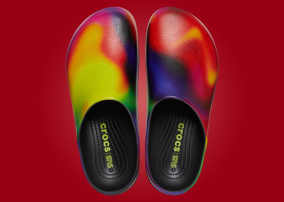 The SNS x Crocs Dylan Clog Rainbow Releases in 2024