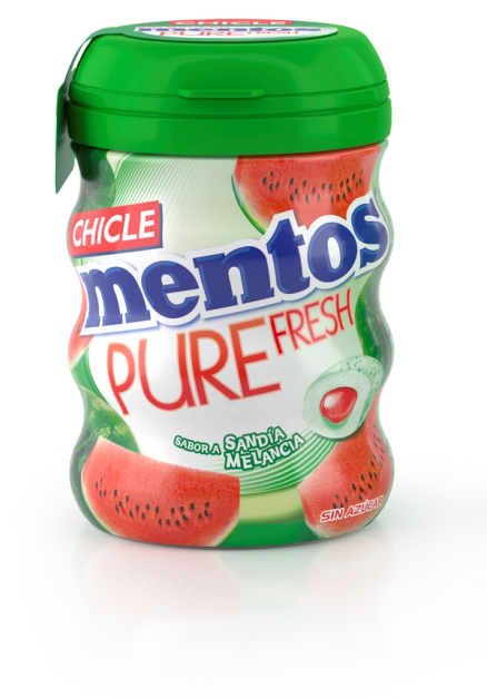 Mentos Pure Fresh Sandía - Bote 60g | Mentos Spain