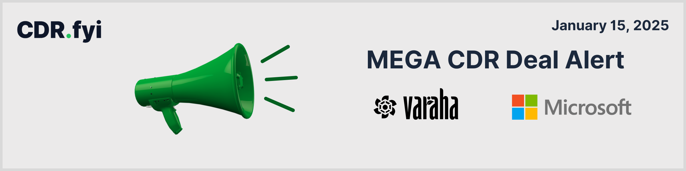 🚨 Mega CDR Deal Alert! 🚨 Varaha Microsoft | CDR.fyi