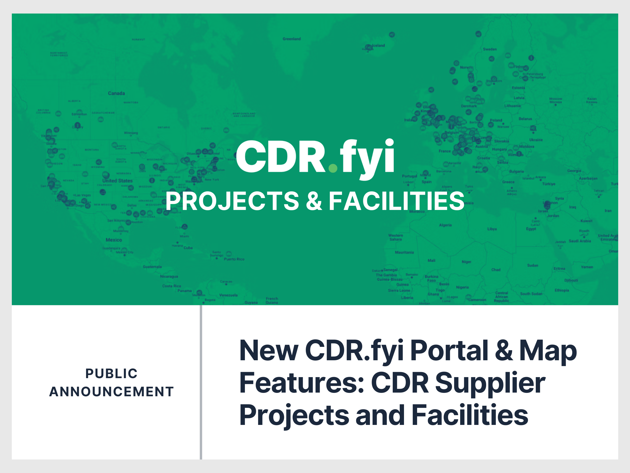 New CDR.fyi Portal and Map Features: CDR Supplier Projects and Facilities