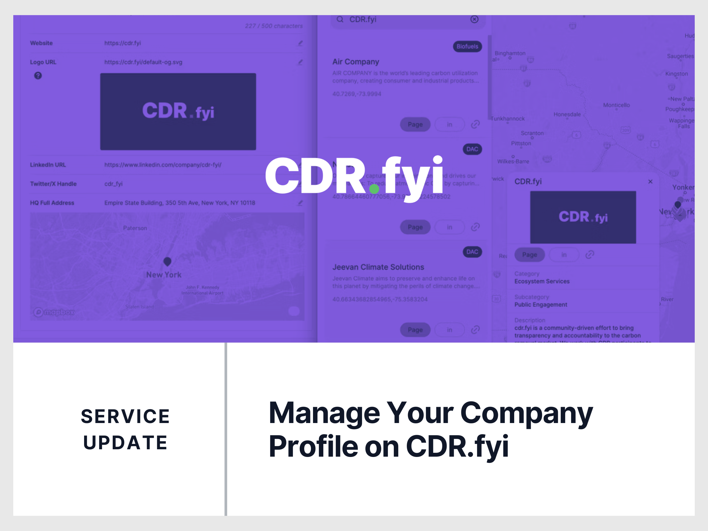 Manage your Company Profile on CDR.fyi