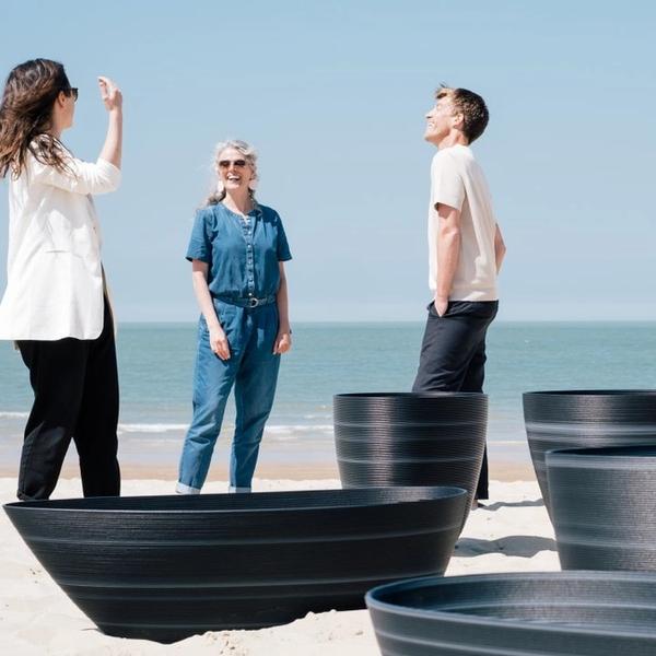 'Mussel' Planters from Recycled Waste Plastic