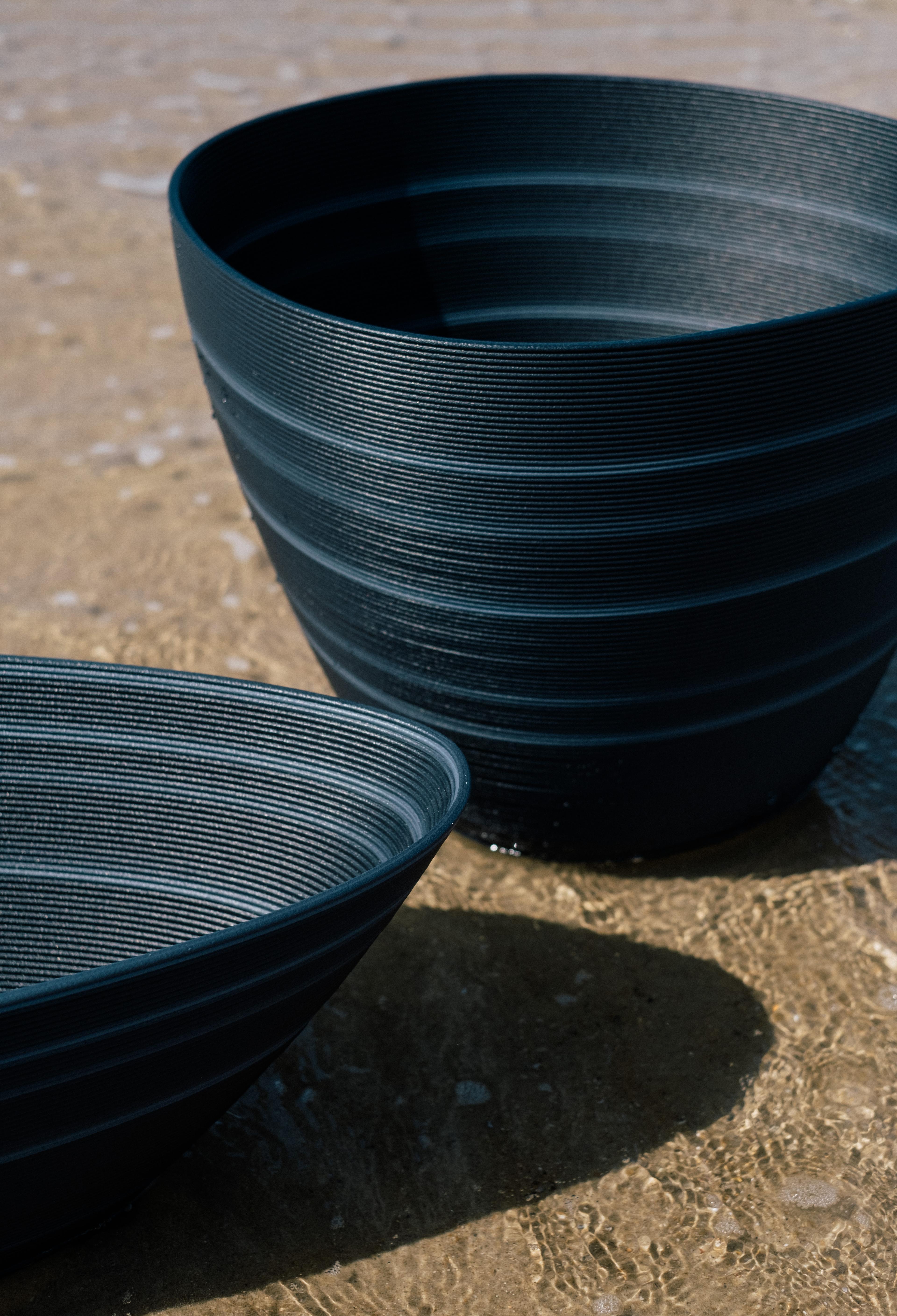 'Mussel' Planters from Recycled Waste Plastic