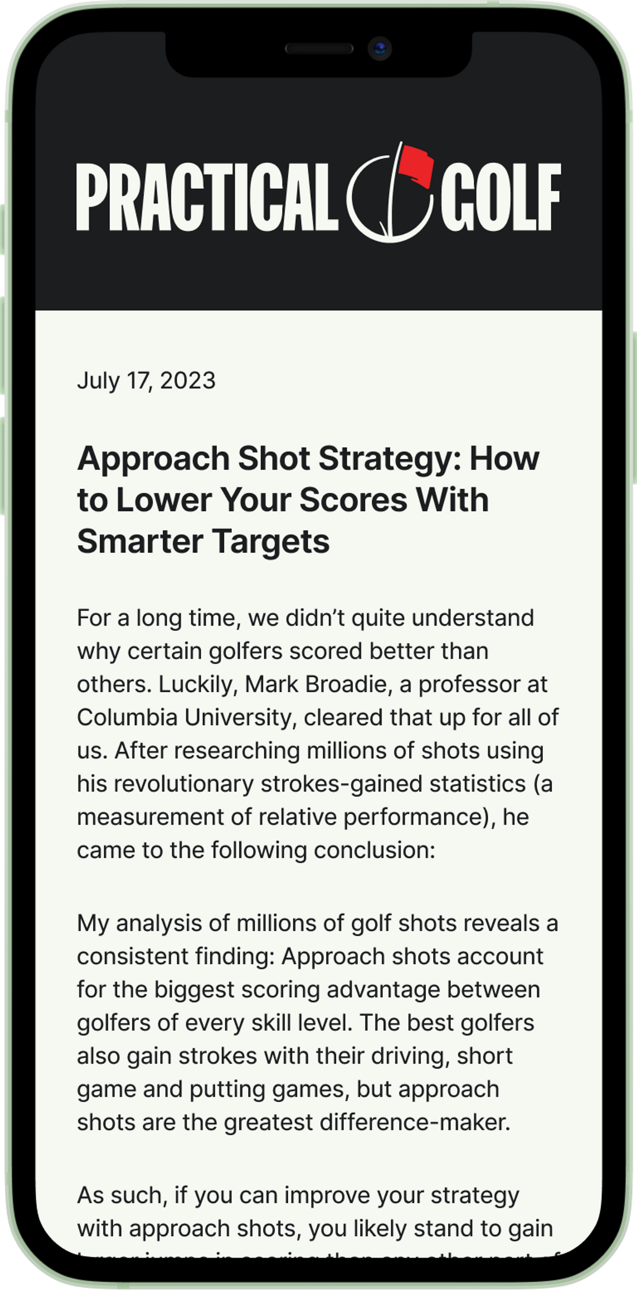 Newsletter · Practical-Golf.com