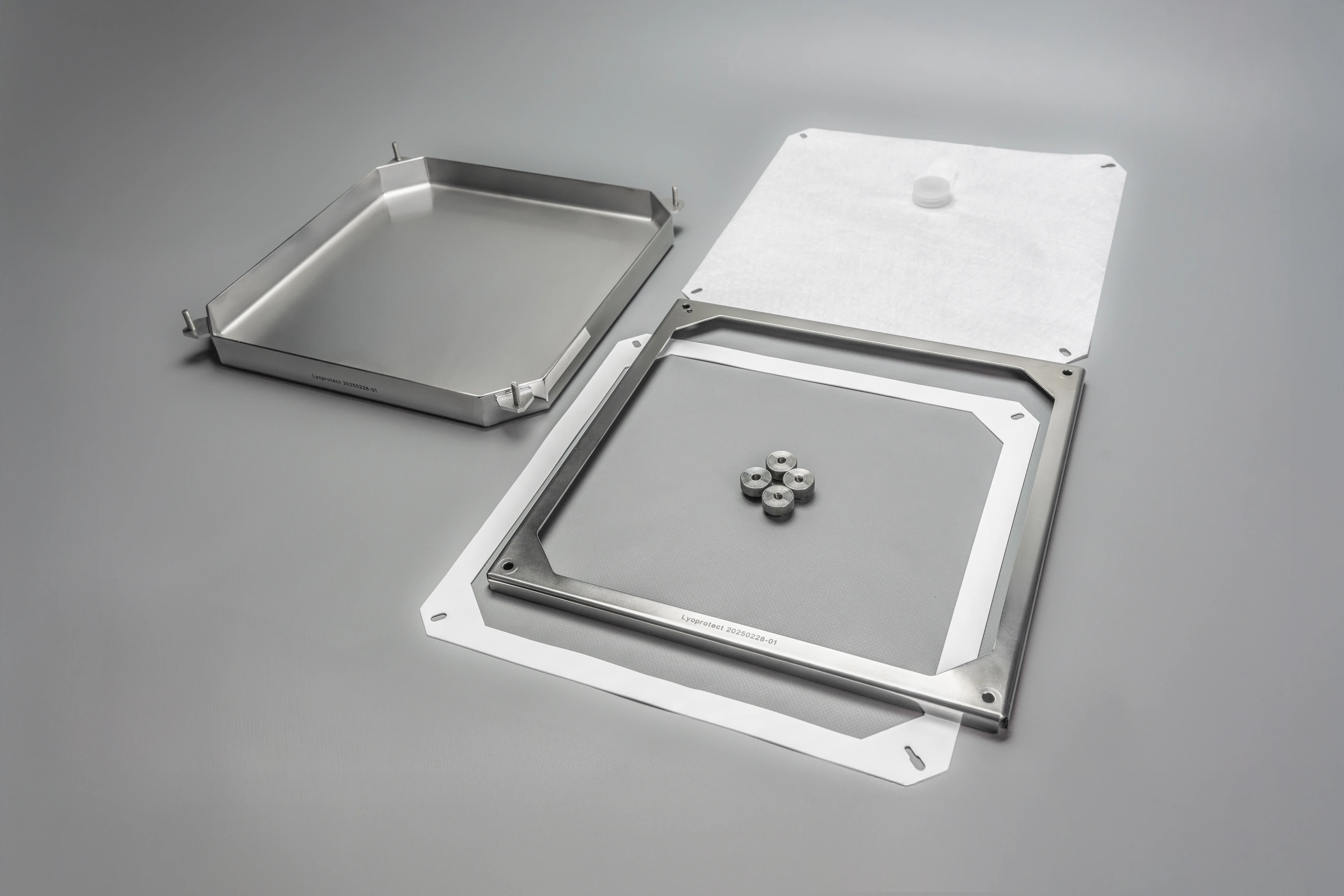 Quick-Fastening Steel Trays for Lyophilization | Teclen