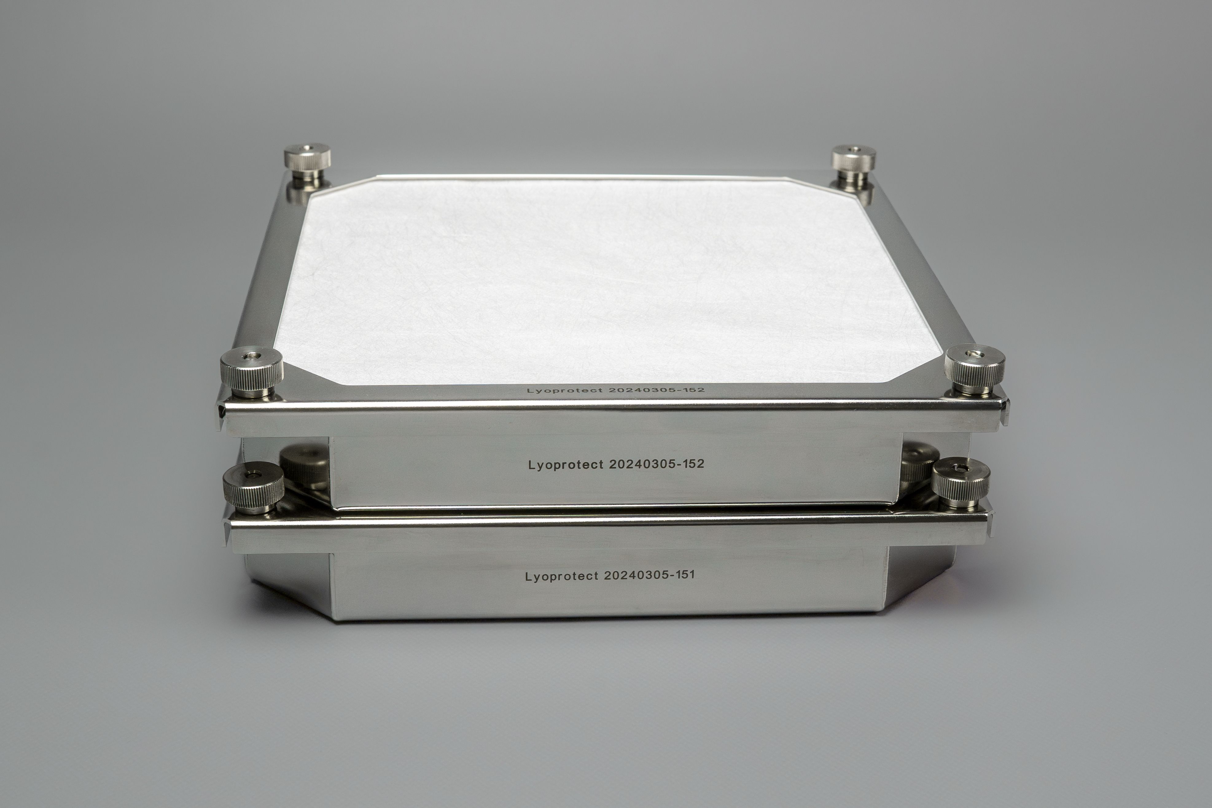 Quick-Fastening Steel Trays for Lyophilization | Teclen