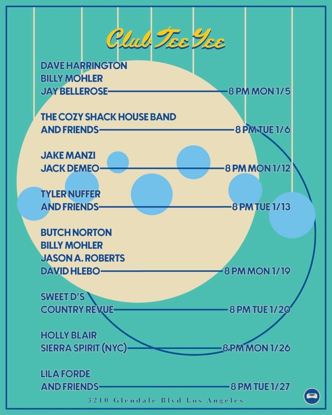 Dave Harrington / Billy Mohler / Jay Bellerose at Club Tee Gee ...