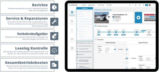 Smarte Fuhrpark-Management Software