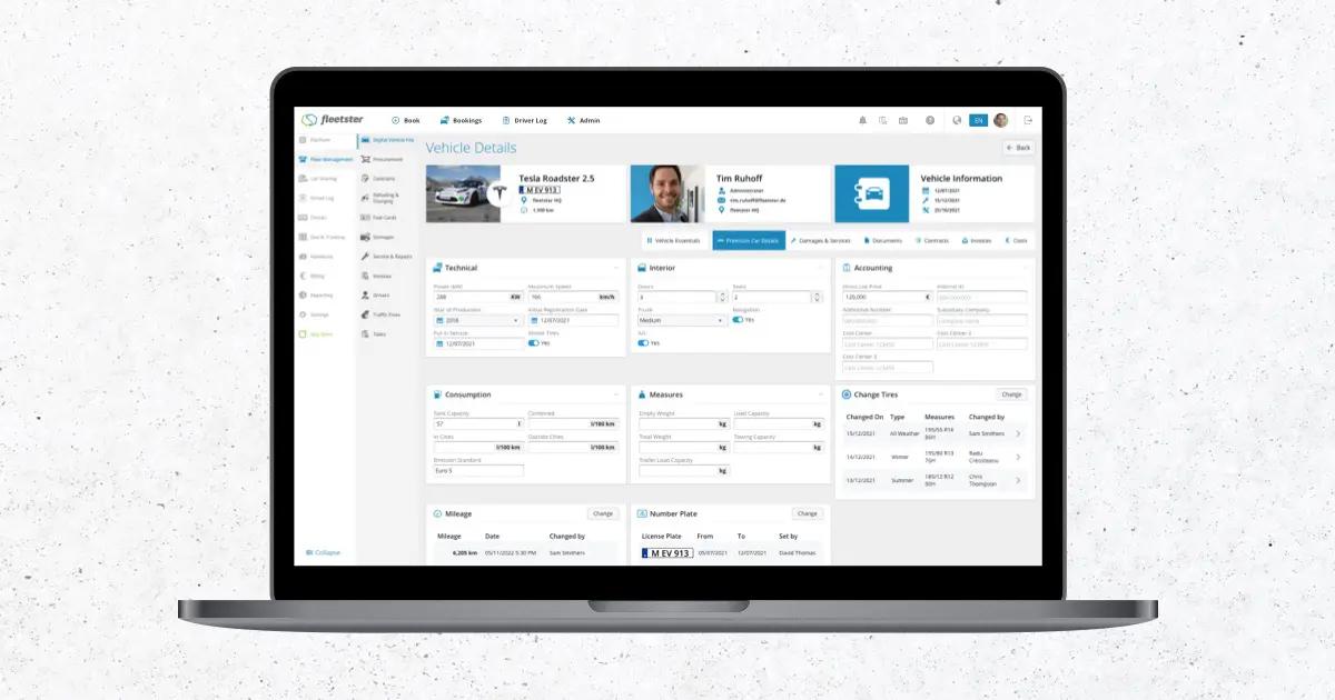 Digital Vehicle File Fleet Management