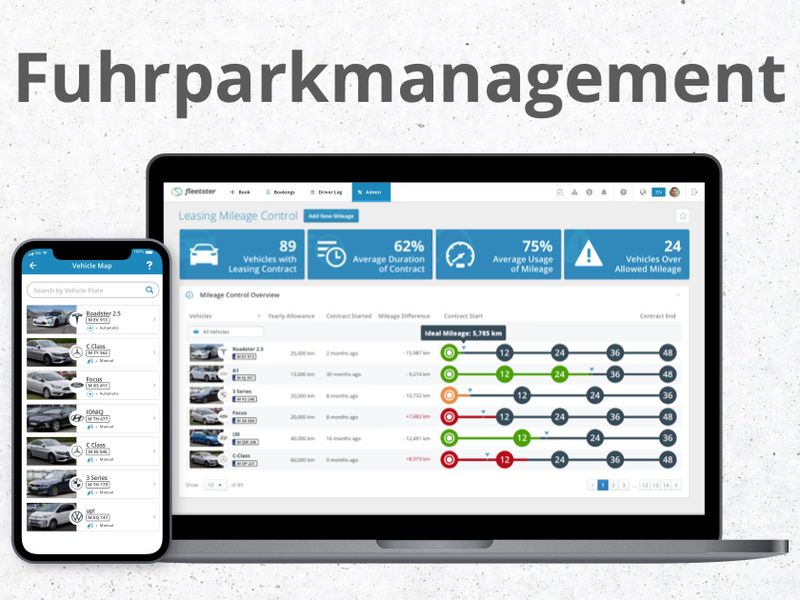 Smarte Fuhrpark-Management Software