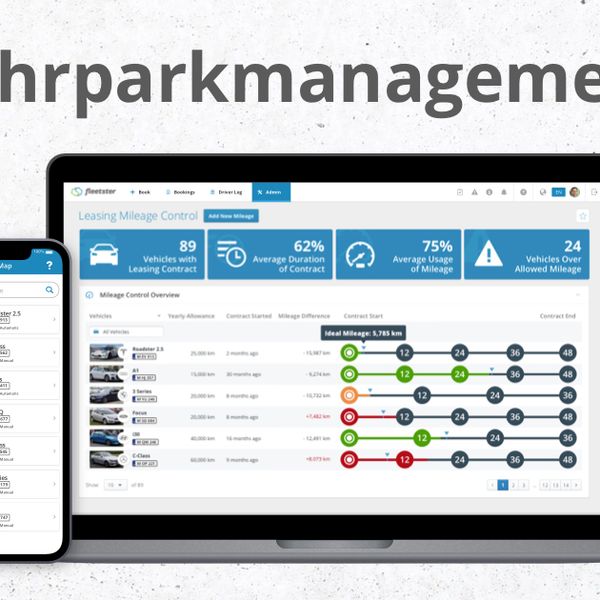 Smarte Fuhrpark-Management Software