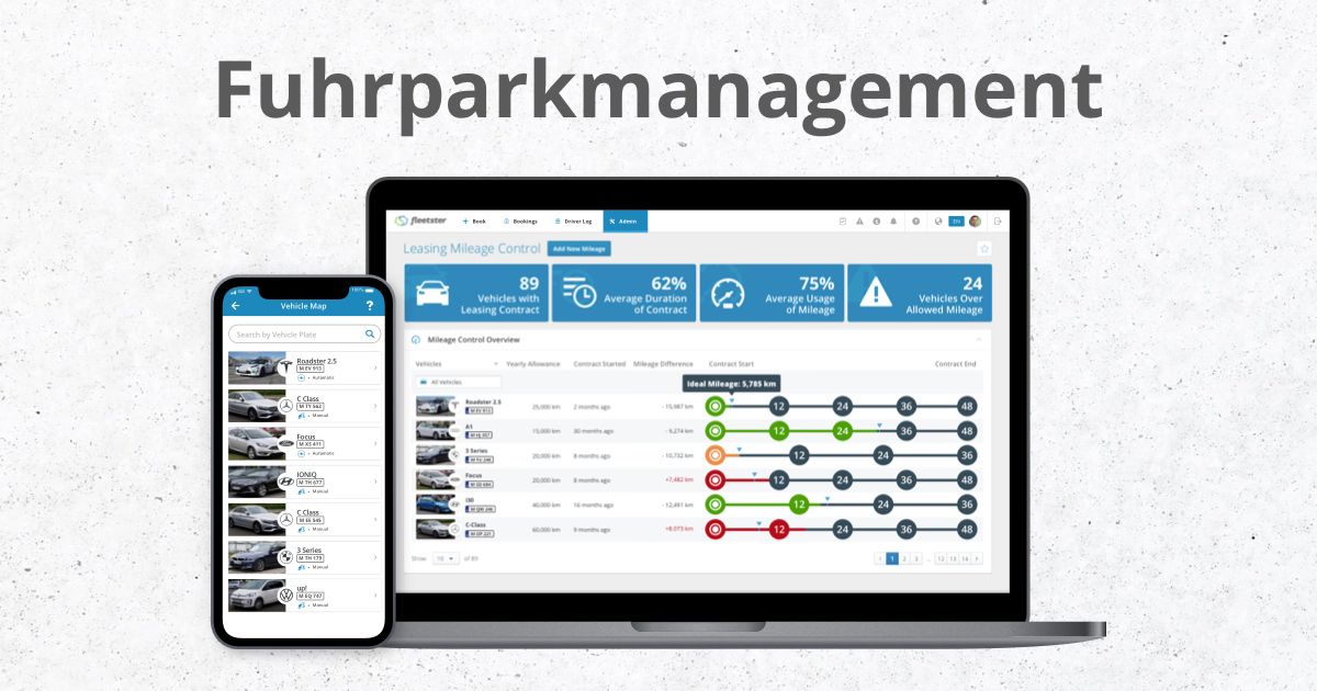 Smarte Fuhrpark-Management Software