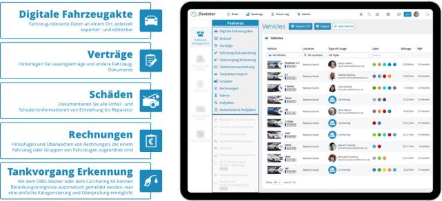 Smarte Fuhrpark-Management Software