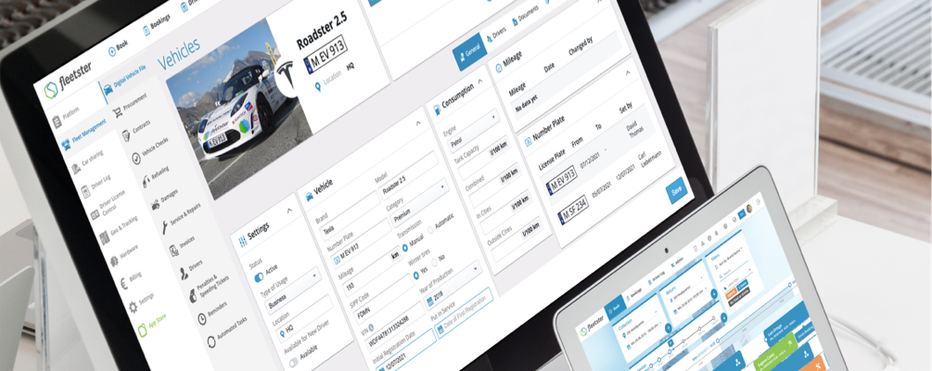 Smarte Fuhrpark-Management Software