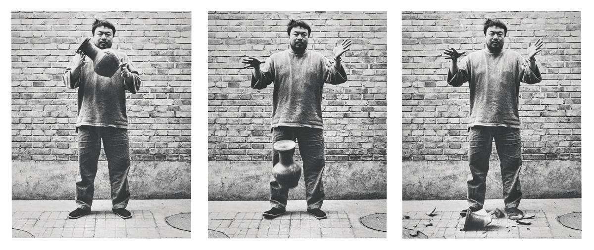 Ai Weiwei Dropping A Han Dynasty Urn (Signed Print) 1995 | MyArtBroker