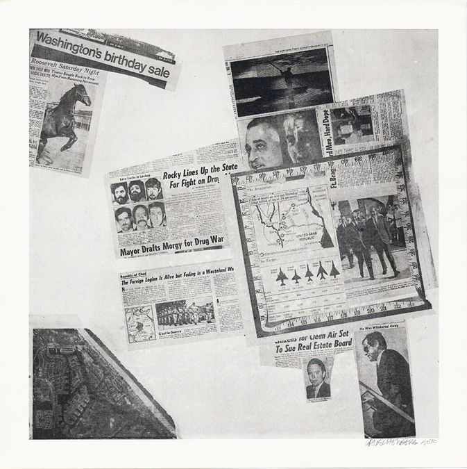 Robert Rauschenberg Features III (Signed Print) 1970 | For Sale