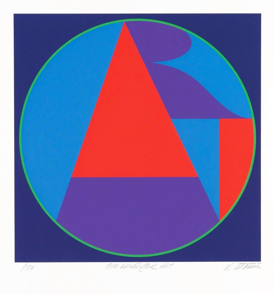 Robert Indiana The Neuberger Art (Signed Print) 1975 | For Sale