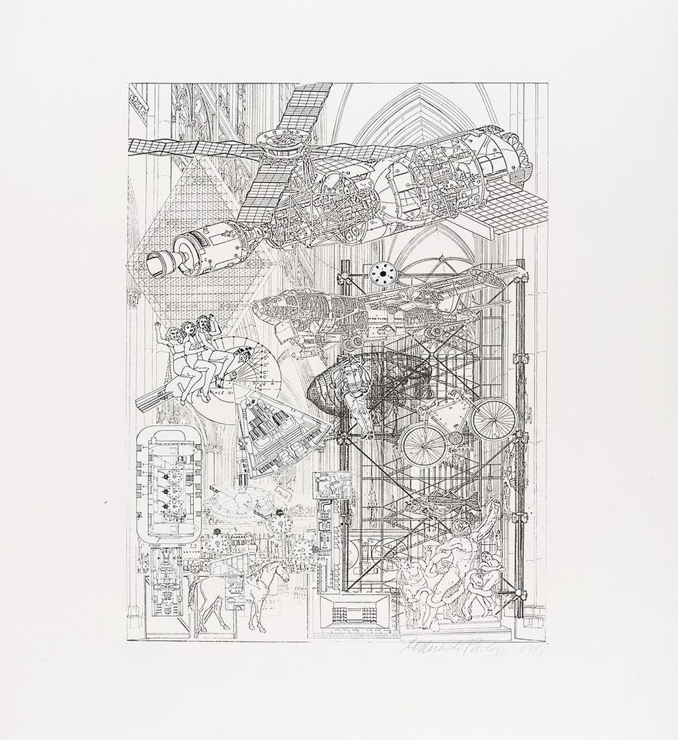 Eduardo Paolozzi Blueprints For A New Museum 6 (Signed Print) 1981 ...
