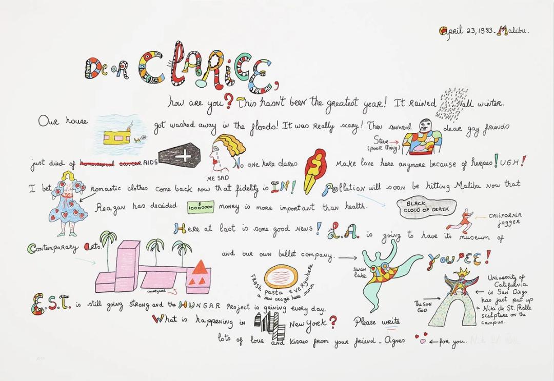 Niki de Saint Phalle Dear Clarice (Signed Print) 1983 | MyArtBroker