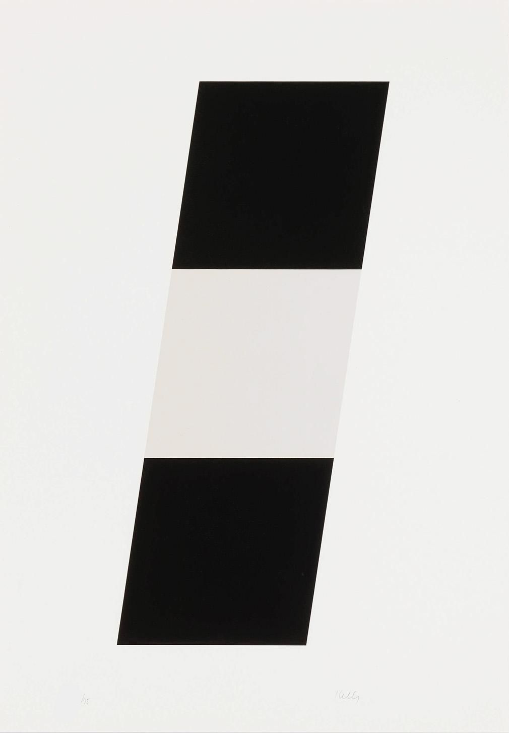 Ellsworth Kelly Black White Black (Signed Print) 1970 | For Sale