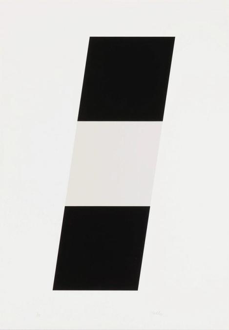 Ellsworth Kelly Black White Black (Signed Print) 1970 | For Sale